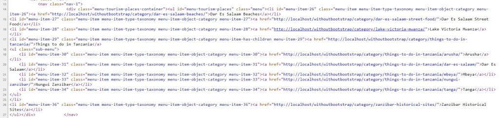 How to Use wp_nav_menu to Add Class to ul, a(anchor tag) and li | WebAppsGuides